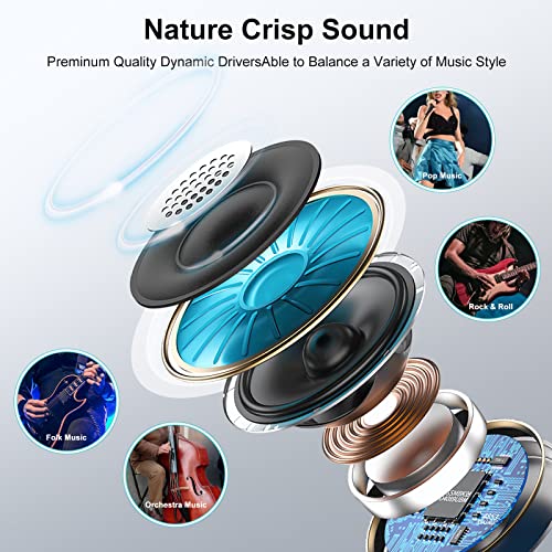 Coolden in-Ear Headphones for iPhone 14/13/12/11 Wired Earbuds with Microphone Volume Control Earpieces HiFi Stereo Headsets Compatible with iPhone 14 Pro/13 Pro/12/11/XR/XS/X/7/7 Plus/8/8Plus,Black