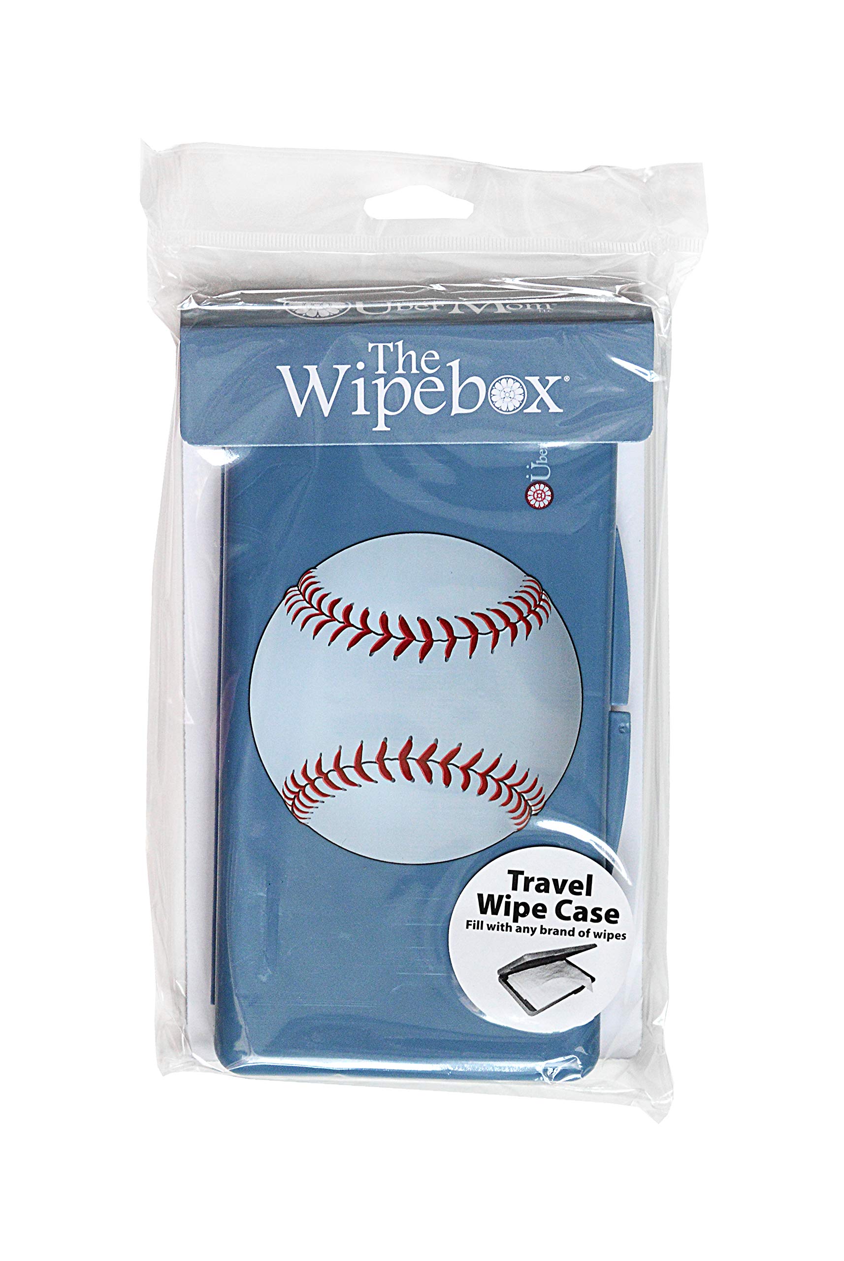 Uber Mom Baseball Wipe Box, Blue