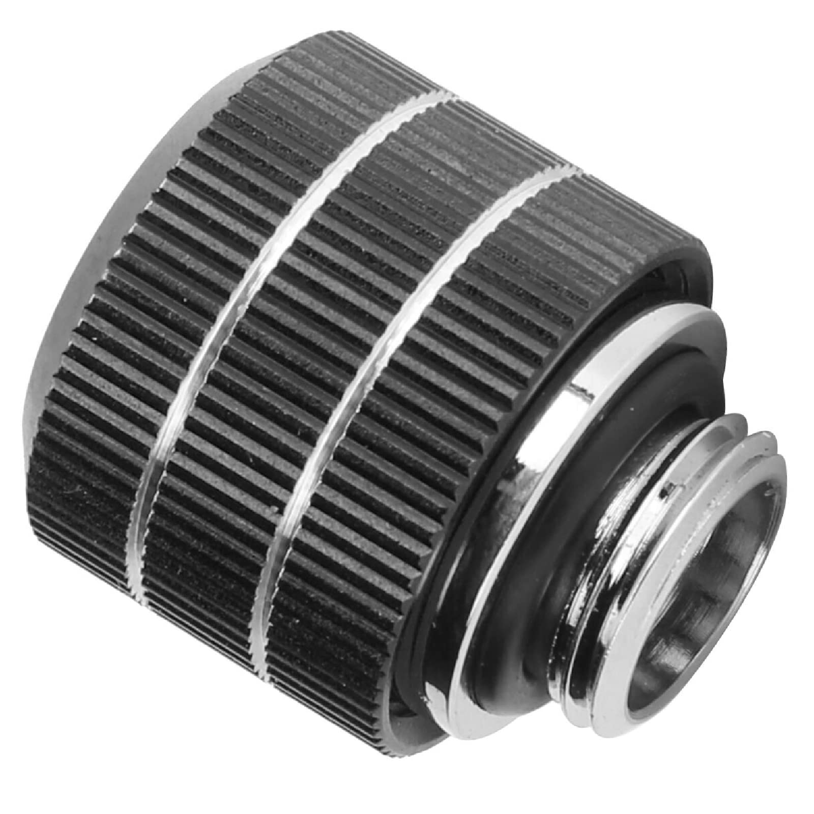 Dracaena 6 pack G1/4” thread to OD 14mm Hard tube compression fitting, anti-off adapter for Computer water cooling system, Black