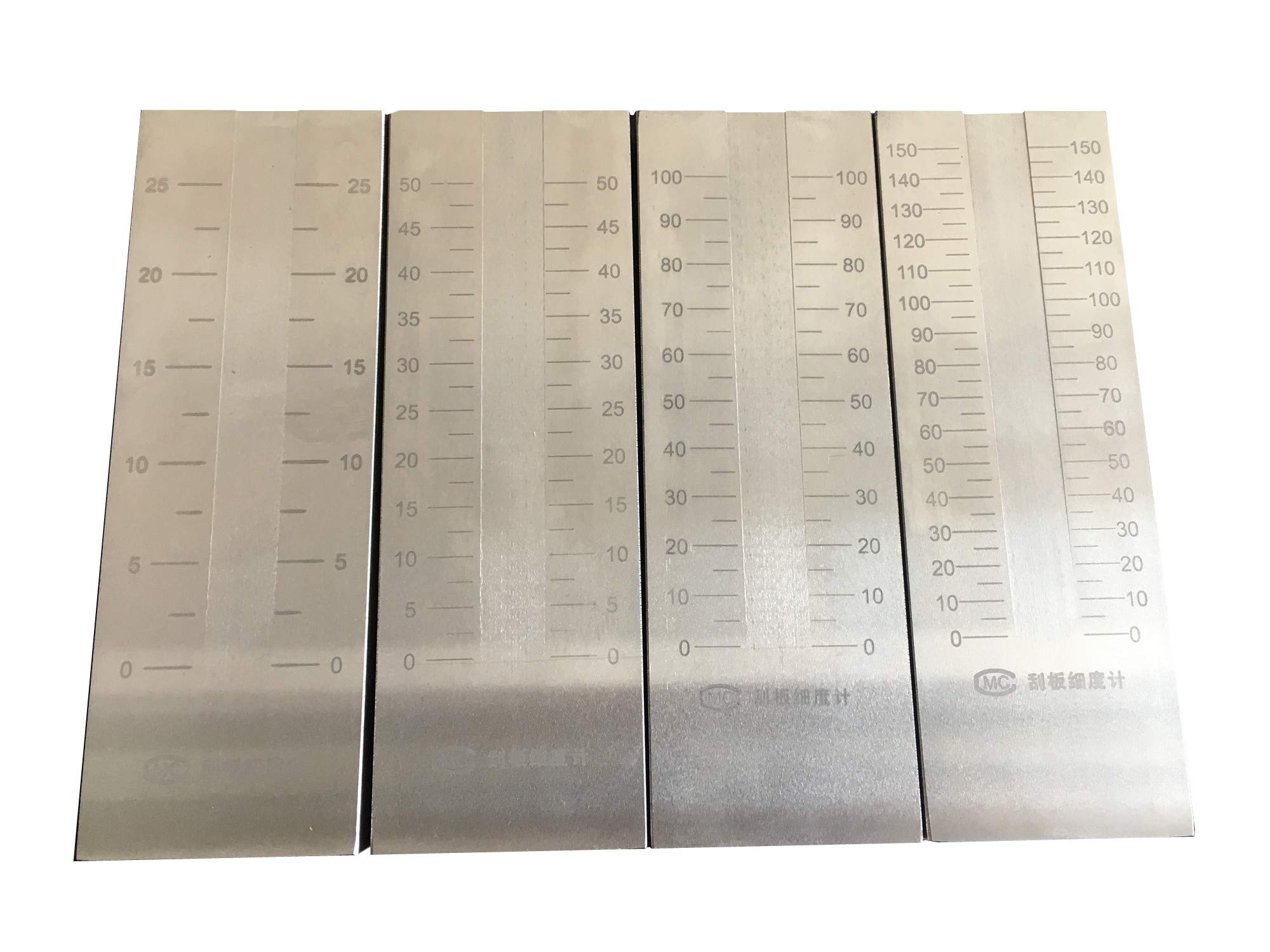 GLTL Fineness Gauge Grindometer Fineness of Grind ISO Standard one Channels 0-25/50/100/150um (0-50um)