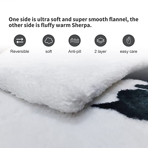 Cow Blanket for Kids Girls Boys Flannel Cow Blanket Print Soft Lightweight Cow Blankets and Throws for Sofa Couch Bed (39''x49'')