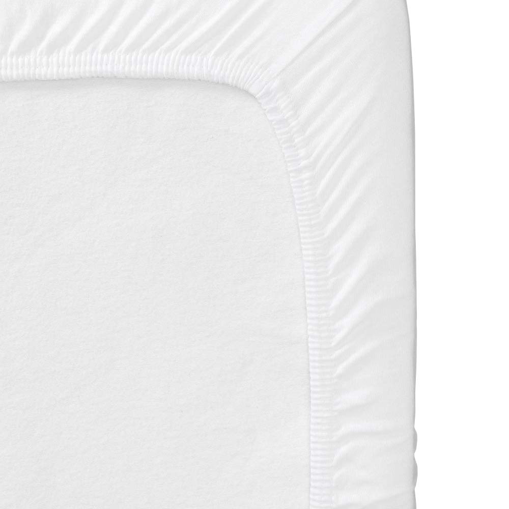 Cot Sheet and Pillow Case 4 Piece Set - 1 cot Fitted Sheet 33" x 75", 1 cot Flat Sheet 64"x 94", 2 Pillow Cases 20"x 30" Perfect for Folding Guest Bed Frame,Rollaway Beds (White Solid)