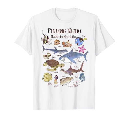 Disney Pixar Finding Nemo Guide To Sea Life T-Shirt