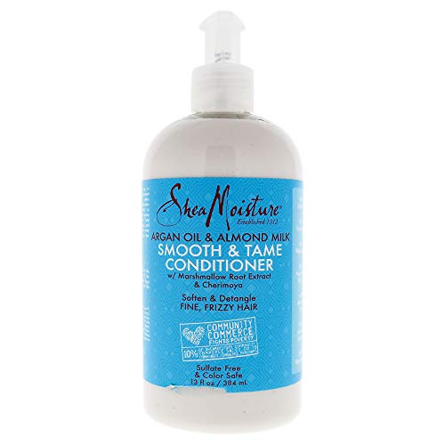 Shea Moisture Argan Oil & Almond Milk Smooth & Tame Conditioner for Unisex, 13 Ounce