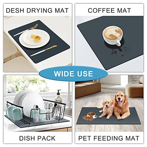 Golener Coffee Maker Rug,coffee Bar Decor For Coffee Station,coffee Grinder Mat,drip Tray For Coffee Maker,coffee Pot Mat For Countertops,non-slip Material Keeps Glasses And Dishware In Place,Navy