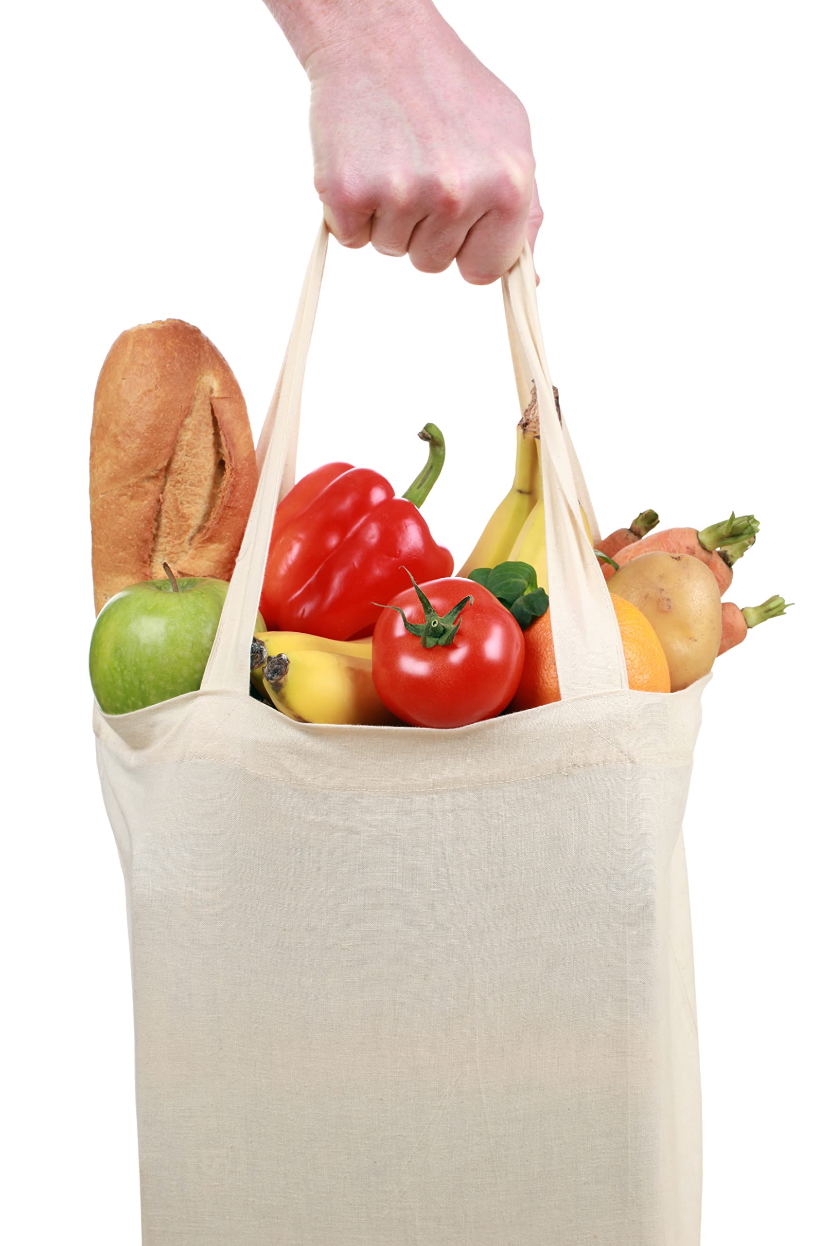 GiftExpress Pack of 26 Canvas Tote Bag Bulk, Cotton Totes for Embroidery, Crafting , DIY Projects, Bridesmaids Totes, Reusable Grocery Shopping Bags, 13 x 11 Inch(26 Pack)