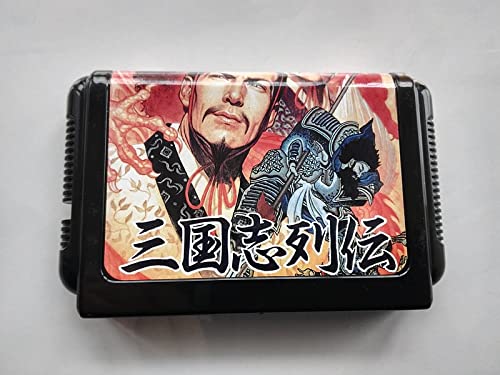 DeVoNe MD Game Sangokushi Retsuden Ransei No Eiyuutachi Japan Version Chinese Language (Black)