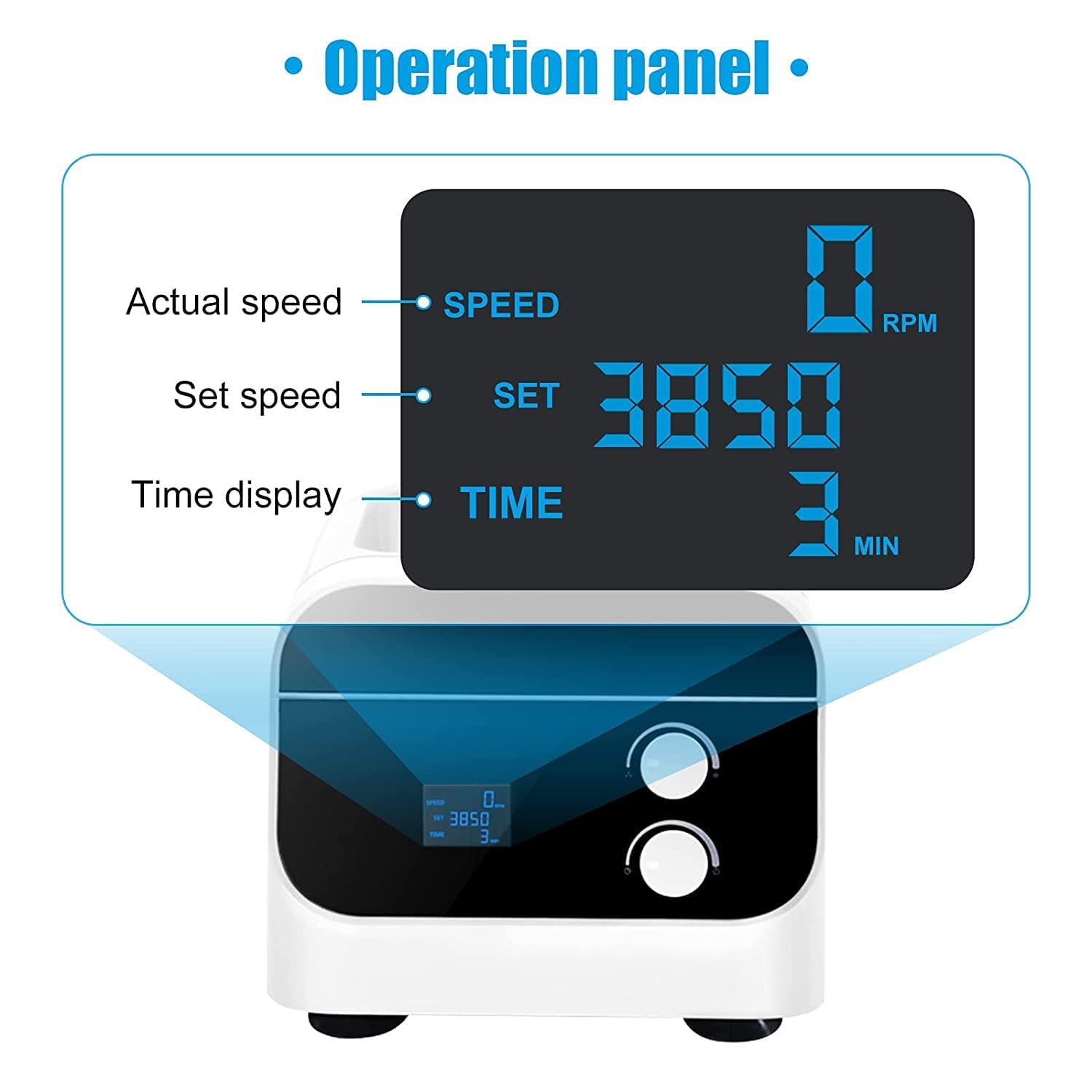 Electric Centrifuge Machine Lab Centrifuge 6x20ml 4000rpm for Serum/Fat Separator PRF Extractor 110V US Plug