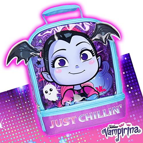 Disney Vampirina Just Chillin' 3D Dual Compartment Insulated Lunch Cooler Bag