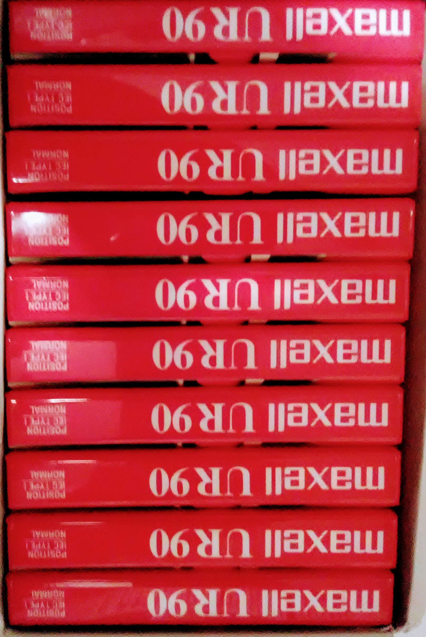 Maxell Ur-90 Normal Bias Audio Cassette 90min (Pack of 10 - 90 Minute Tapes