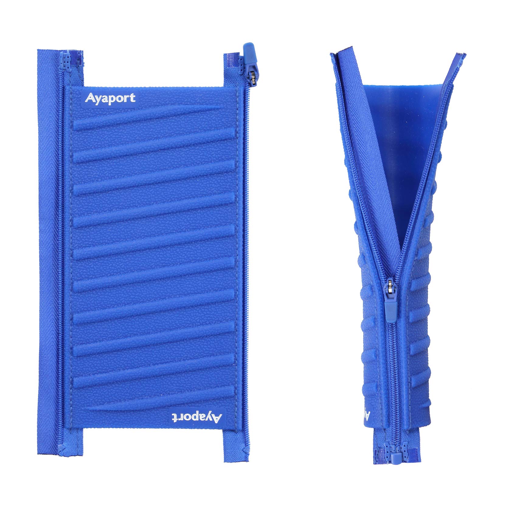 Ayaport Kayak Paddle Grips Non-Slip Zip Up Silicone Wraps for Take-Apart Paddles (Blue)