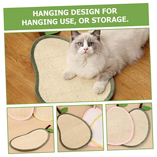Cat Scratching Post Pets Toys House Toy Cat Sofa Protector Cat Scratcher Mat Natural Sisal Cat Scratcher Kitten Scratching Pad Kitten Scratch Plaything Cat Scratch Plaything Green