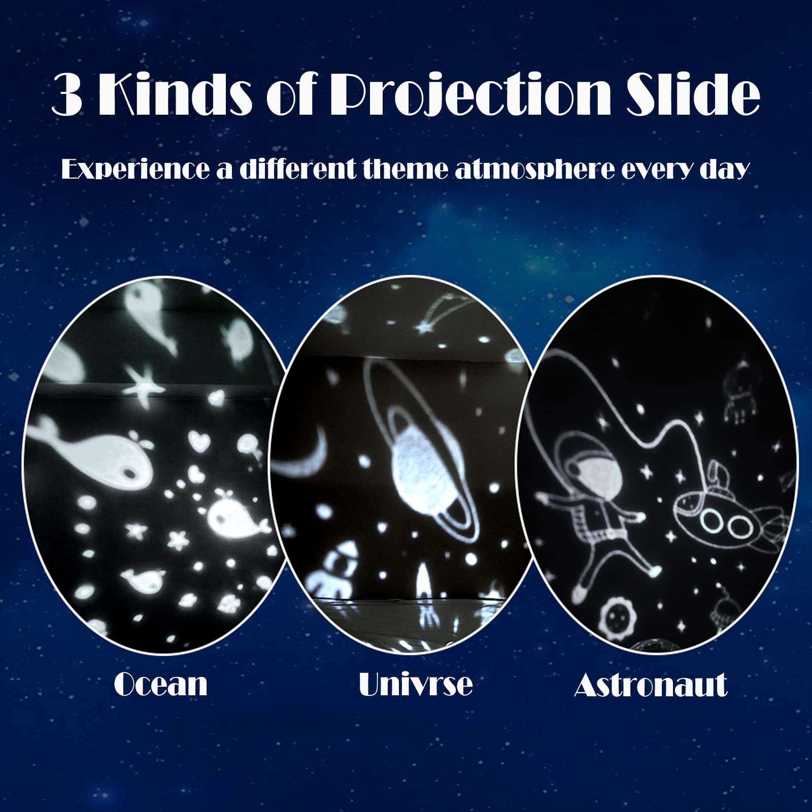 Astronaut Buddy Galaxy Star Projector Spaceman Room Ceiling Aesthetic Decor Starry Night Light Lamp Gifts with Bedroom Lullaby Music Function for Kids,Boys,Girls,Solar System Space Lovers (White)