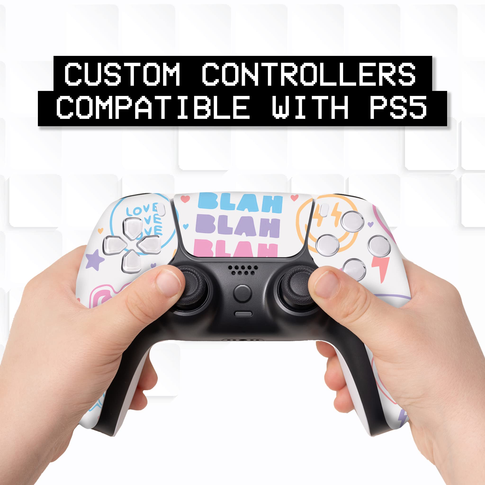 BABY CUDDLE BOX Girl Pwr Custom Controller With Gaming Headset And Quick Charging Stand Compatible With Console By Bcb Controllers | Customized With Permanent Hydro-Dip Printing(Not Just A Skin)