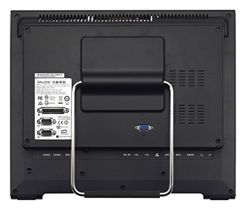 Shuttle XPC AIO X50V6 BLACK Intel Celeron 3865U Kabylake All-In-One Barebone PC, Fanless, IP54 Certified, VESA compatible