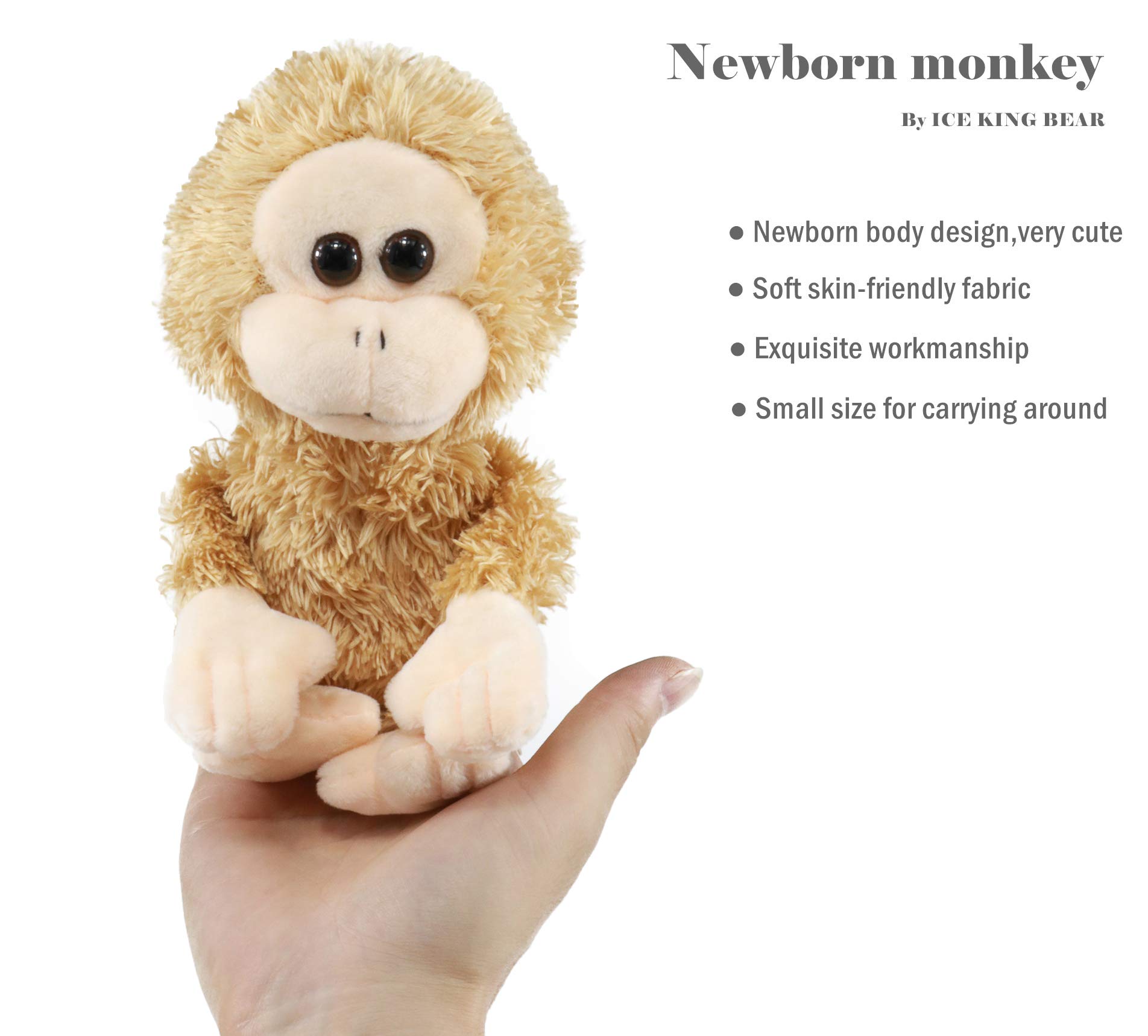 Ice King Bear Newborn Little Golden Monkey Stuffed Animal Plush Toy (Original)