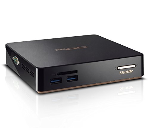 Shuttle XPC Nano NC01U3 Intel Broadwell Core i3-5005U, Support 4K Ultra HD Video, DDR3L SODIMM Max 16GB,Black
