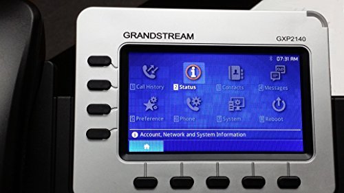 Grandstream Enterprise IP Phone GS-GXP2140 (4.3" Color Display, POE, Power Supply Not Included)