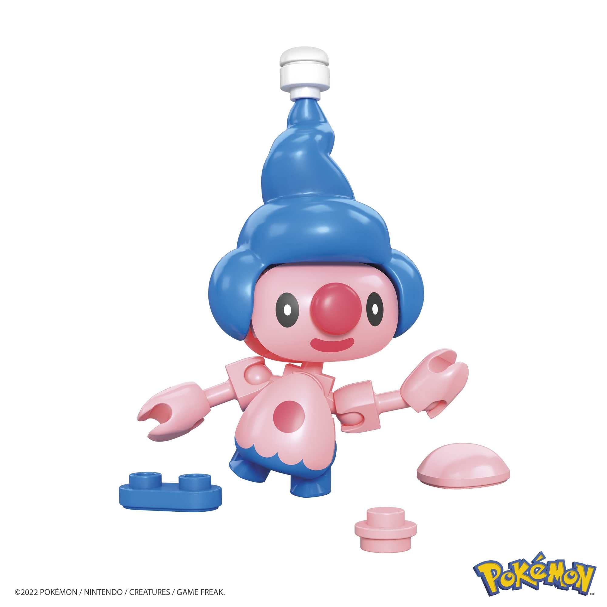 Mega Pokemon Mime Jr. Building Set with 24 Compatible Bricks and Pieces and Poke Ball, Toy Gift Set for Ages 6 and up