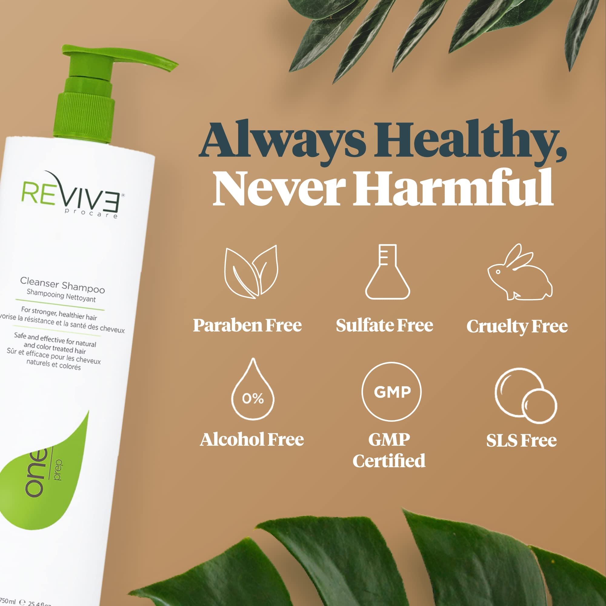 Reviv3 Procare PREP Cleanser Shampoo – Clinically Tested – Hair and Scalp Care Anti-Thinning and Fine Hair Cleansing Shampoo – Color Safe – All Hair Types – For Women and Men 25.4 fl. oz