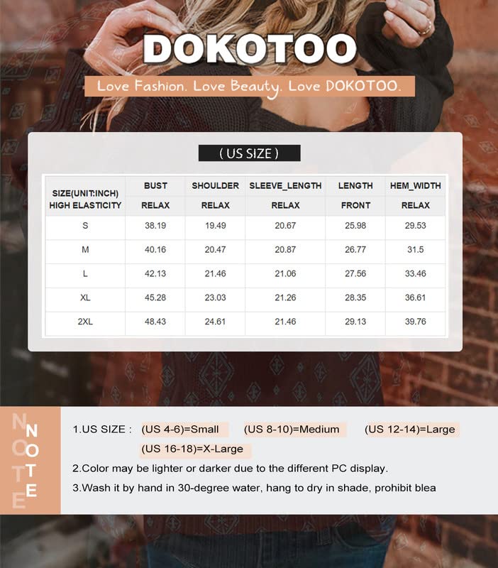 Dokotoo Crewneck Fall Sweaters for Women Long Sleeve Cut Out Backless Soft Tie Knot Knitted Pullover Casual Loose Gray Jumper Tops S