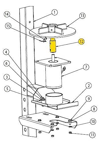 Buyers 3007809 Salt Spreader Spinner Hub with Installed Set Screw