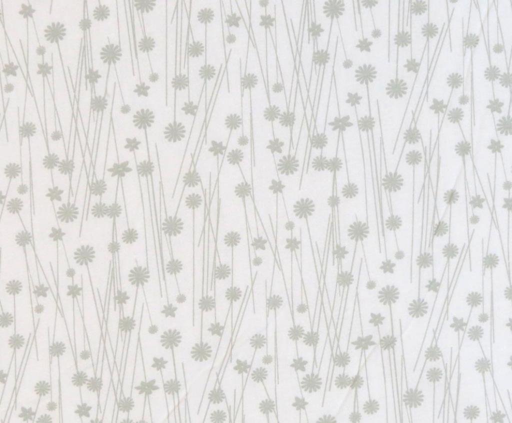 SheetWorld Fitted 100% Cotton Percale Play Yard Sheet Fits BabyBjorn Travel Crib Light 24 x 42, Grey Floral Stems, Made in USA
