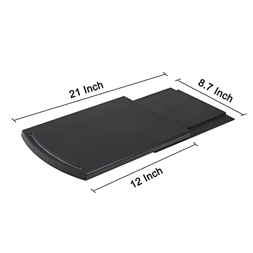 Kitchen Appliance Sliding Tray, Bruvoalon Coffee Slider, Sliding Tray for Coffee Maker, Kitchen Aid Mixer, Blenders and Air Fryer, Appliance Slider for Coutertop with Rolling Wheels (3 Pack)