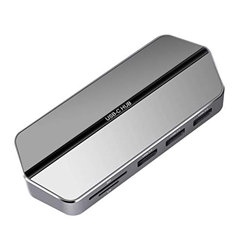 XUNMAIFHB Portable Docking Station,9-in-1 Multi-Function Type-C Docking Station HUB USB-c HDMI, USB3.0, SD Card, TF Card, Gigabit Network Card, 3.5MM Audio Interface Fast Transmission