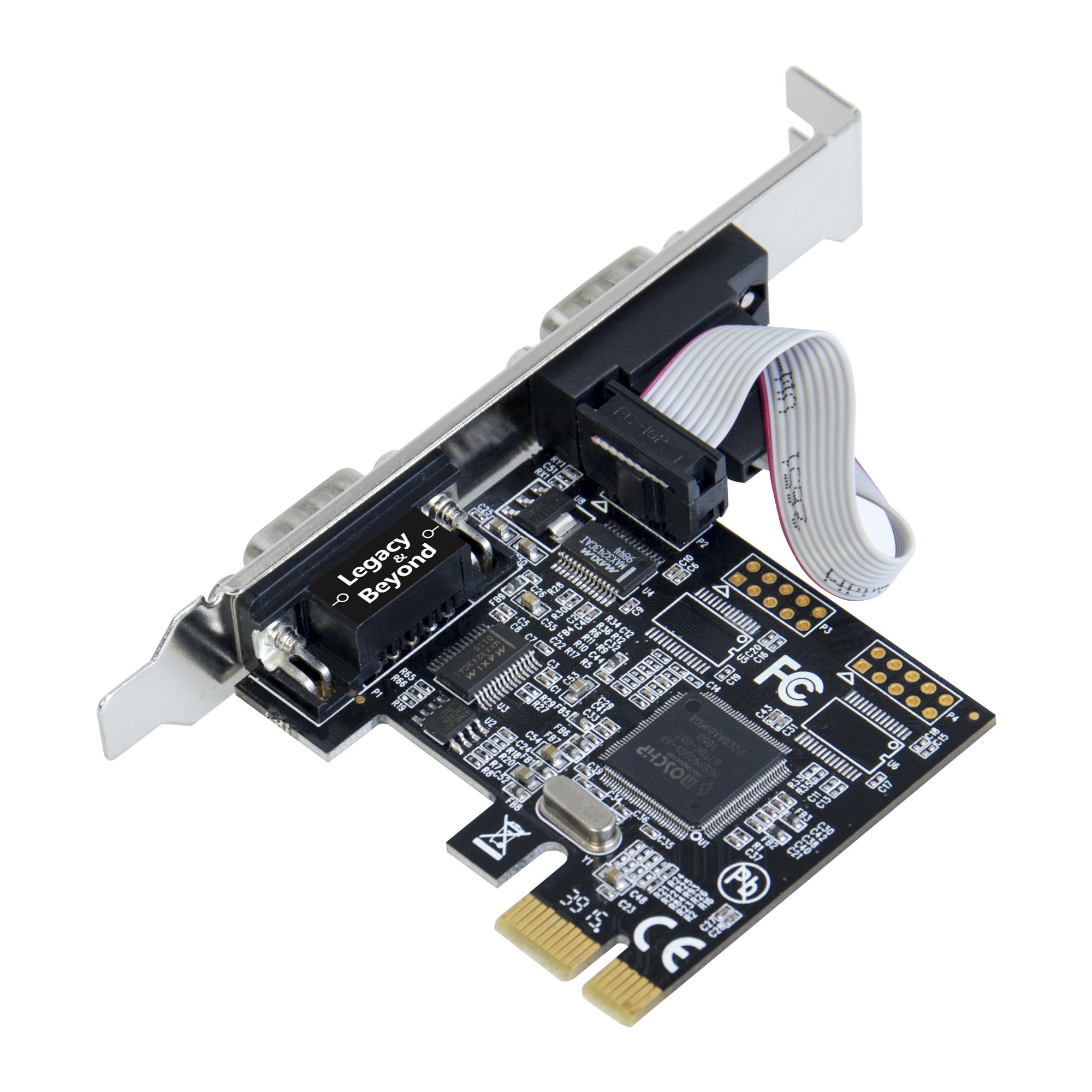 SIIG Legacy and Beyond Series 2 Port (Dual) Serial / RS-232 PCIe Card with 16C550 UART