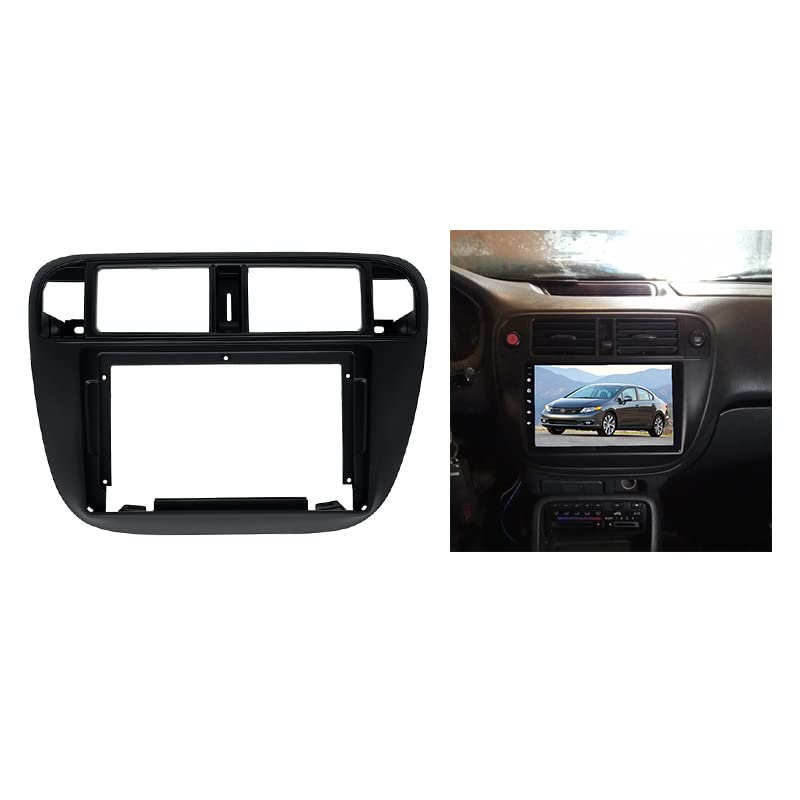 BANDOX 9 Inches Car Radio Fascia for Honda Civic(EJ/EK/EM) 1995-2001 Video Panel Player Audio Dash 2 Din Frame Dashboard Mount Kit