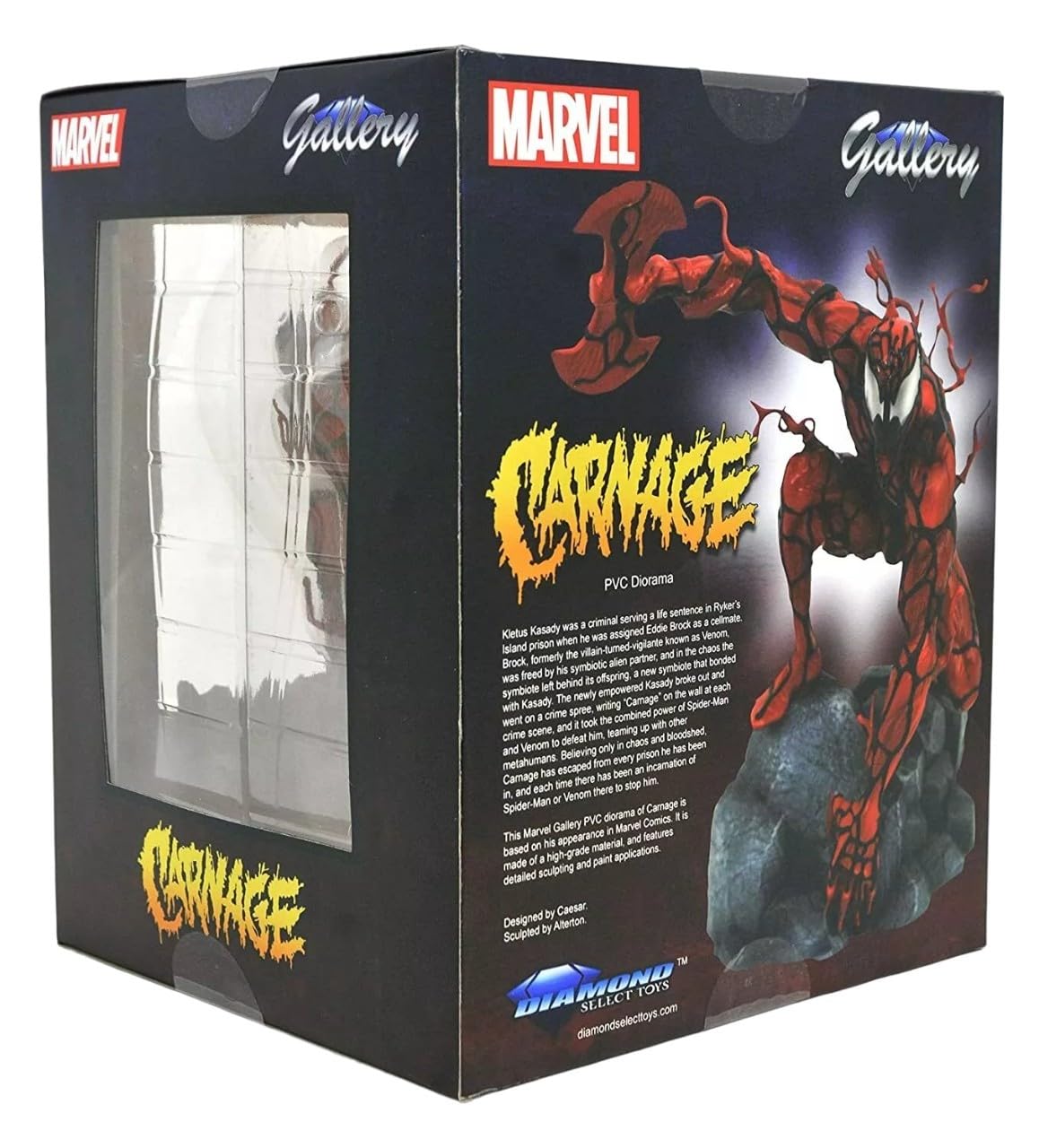 DIAMOND SELECT TOYS Marvel Gallery: Carnage PVC Figure, Multicolor