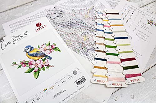 Cross Stitch Kit Luca-S - The Blue tit B1195
