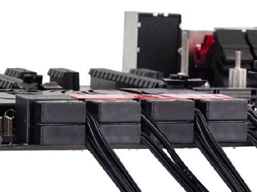 SilverStone Technology CP11B-300 300mm (11.8 in.) Ultra Thin 6Gb/s Lateral 90-Degree SATA Cable with Custom Low-Profile Connectors, SST-CP11B-300