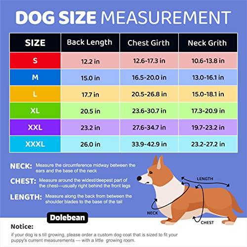 Dog Coat Winter Snow Jacket Cold Weather Warm Clothes Waterproof Windproof Vest for Medium Large Small Dogs Adjustable Blue S