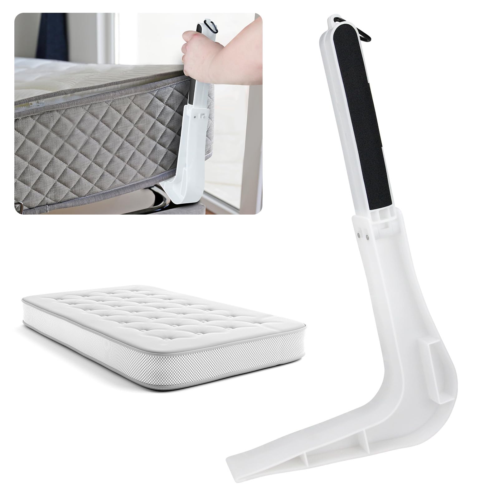 Convenient Mattress Lifting Tool Ergonomic Mattress Lift Aid Easy & Stress Frees Bed Making Mattress Elevator Tool Under Mattress Elevator Mattress Tucking Tool Senior Friendly Bed Making Time Saving