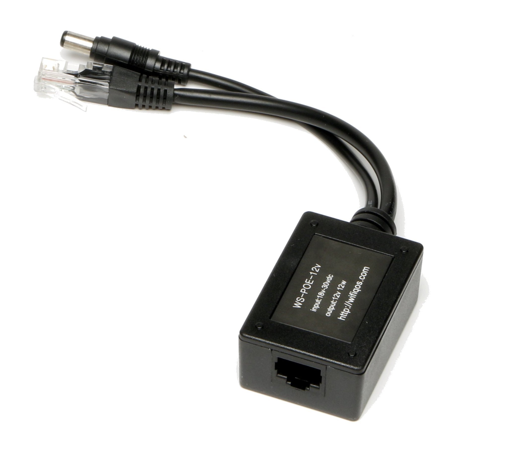 PoE Texas | Passive PoE to 12 Volt Power Over Ethernet Extension Compatible with Foscam or Other 12 Volt Cameras and Devices - Up to 328 ft [POE-12V10W-KIT]