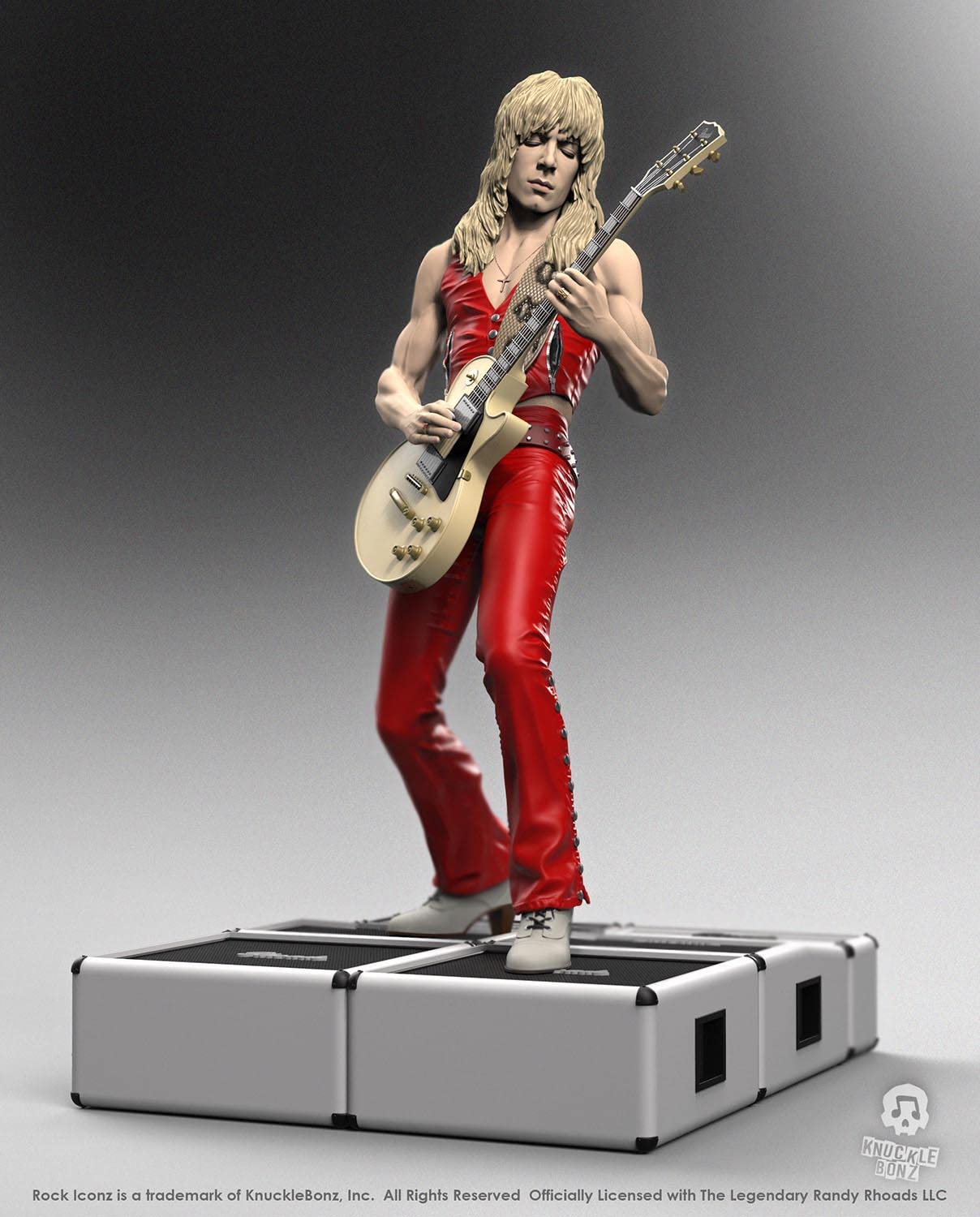 Knucklebonz - Randy Rhoads III Limited Edition Collectible Statue (only 3000 Created) - Rock Iconz, Officially Licensed, Includes CoA