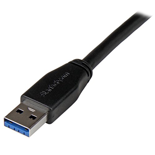 StarTech.com 5m 15 ft Active USB 3.0 (5Gbps) USB-A to USB-B Cable - M/M - USB A to B Cable - USB 3.2 Gen 1, TAA (USB3SAB5M)