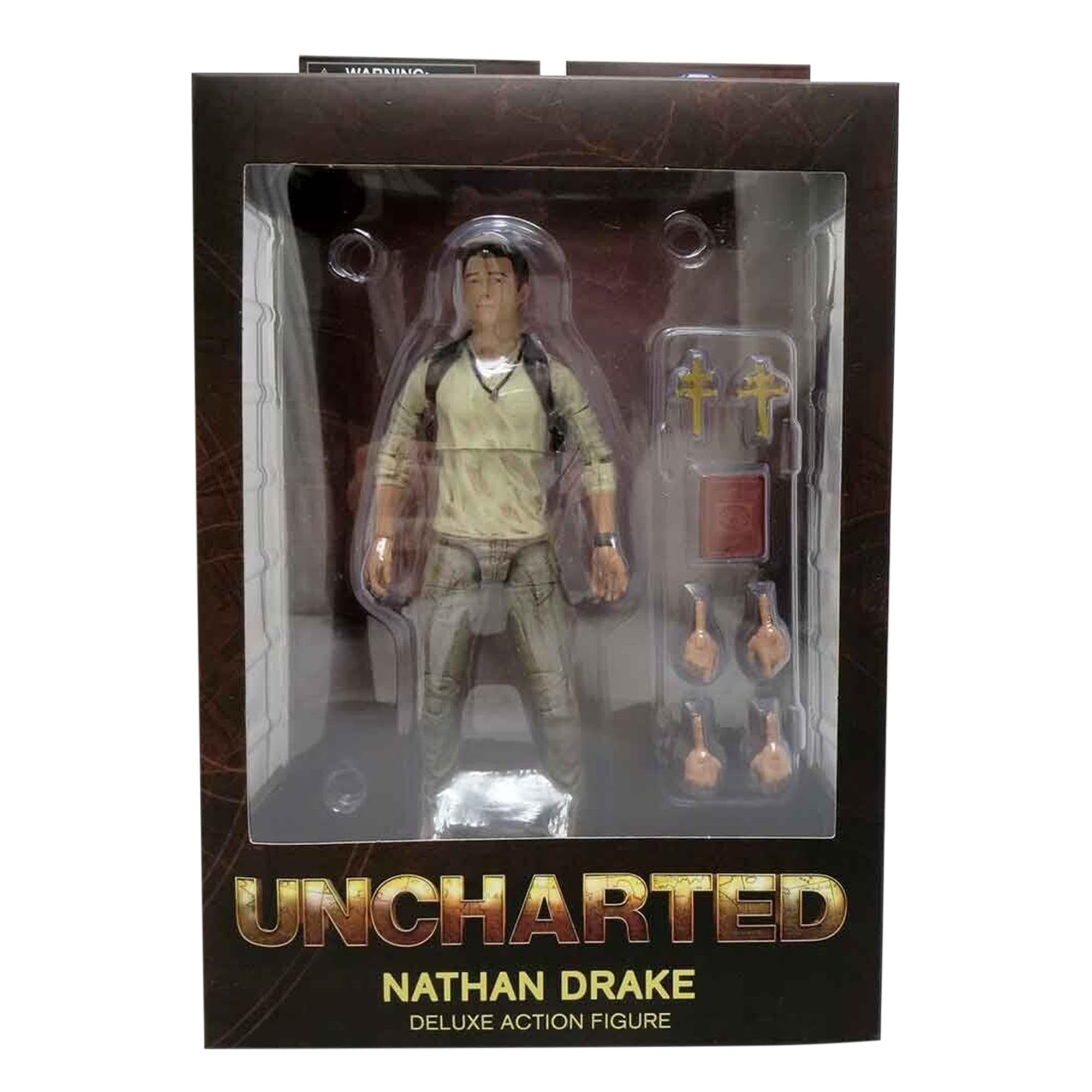 Diamond Select Toys Uncharted: Nathan Drake Acton Figure,Multicolor 7 inch (Pack of 1)