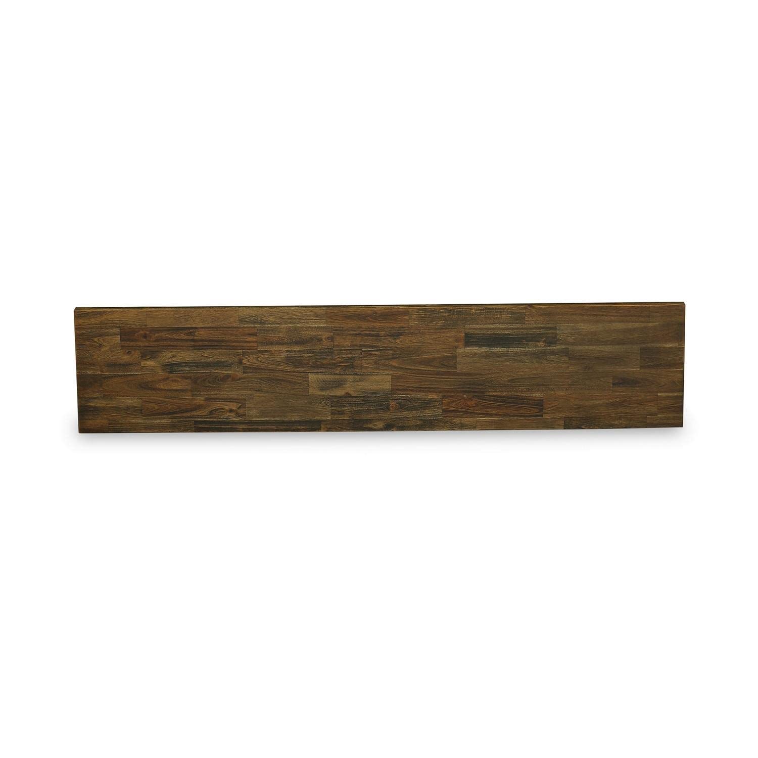 East West Furniture XB076 X-Style Mid Century Modern Dining Bench with Solid Wood Seat, 60x15x18 Inch, Multi-Color