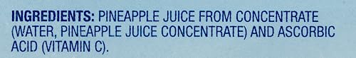 Dole 100% Pineapple Juice, 100% Fruit Juice with Added Vitamin C, 8.4 Fl Oz (Pack of 24)