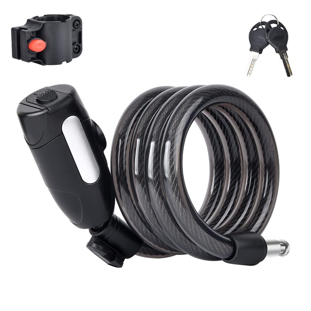 AZPINGPAN 120/150/180 Bicycle Lock丨portable Copper Lock Core Chain Lock/Steel Cable Lock for Outdoor Riding丨self-Wound Alloy Lock Mountain Bike and Motorcycle Fixed Accessories