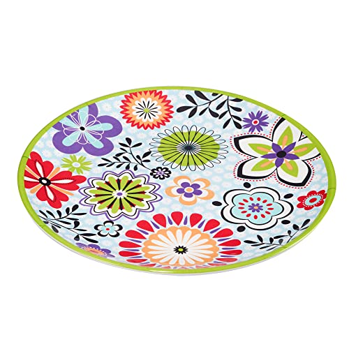 Certified International Carnaby Melamine 2 Piece Platter Set, Multicolor, Large