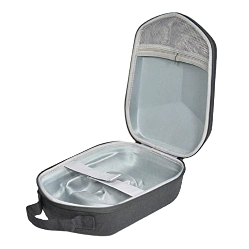 balikha Hard Carrying Case Comfortable Hand Strap Protection for Quest 2 VR Gaming Headset Durable Material Compact Inside Fixed Elastic Band Gray
