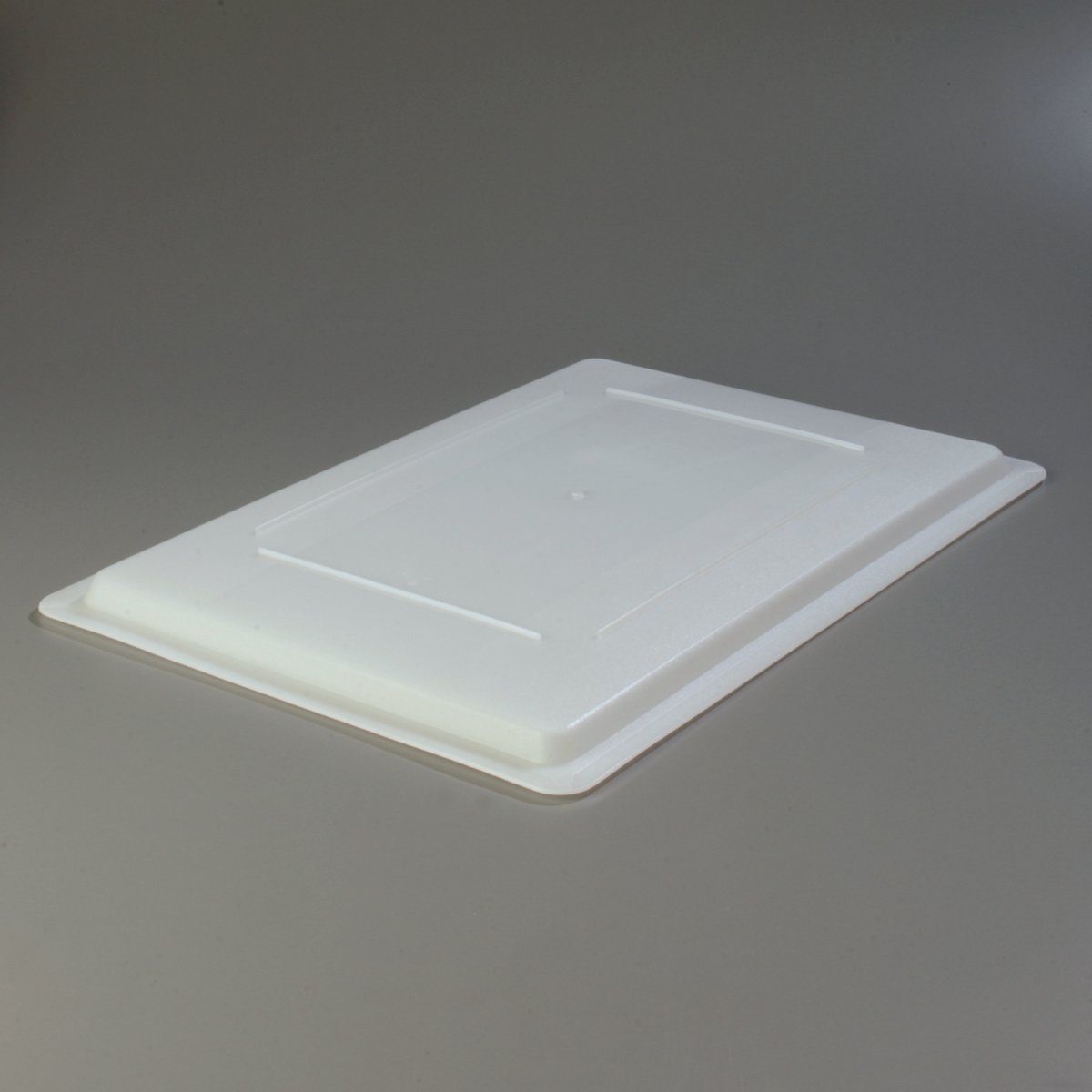 Carlisle FoodService Products Storplus Food Storage Container Lid with Stackable Design for Catering, Buffets, Restaurants, Polyethylene (Pe), 26 x 18 Inches, White, (Pack of 6)