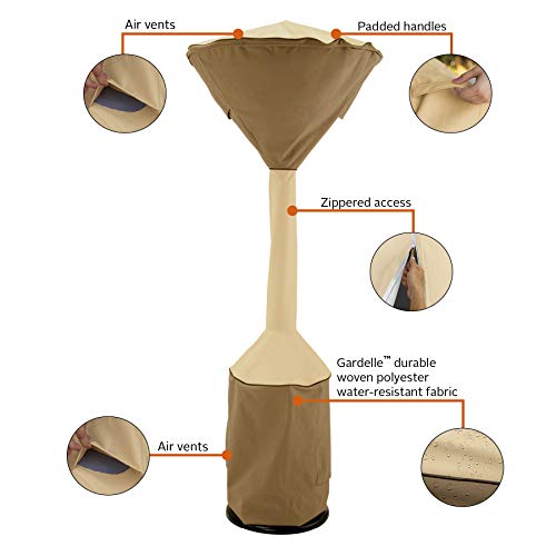Classic Accessories Veranda Water-Resistant 34 Inch Round Stand-Up Patio Heater Cover, Patio Furniture Covers