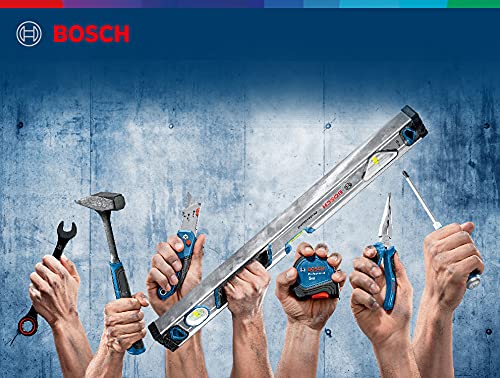 Bosch Professional 1600A01V3H Universal Knife with a Retractable Compartment in The Handle (incl. Three Trapezoid Blades), Blue