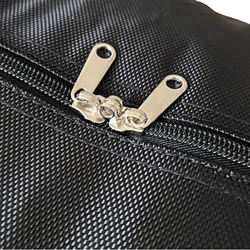 DoYiKe Extra Large Storage Duffle Bag with Zippers and Handles, Black Big Foldable Duffle Bag for Travel-130L