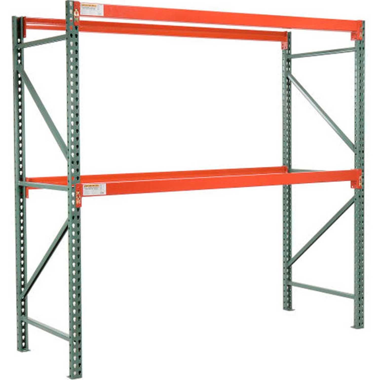 Global Industrial Teardrop Pallet Rack Starter, 96"W X 42"D X 120"H